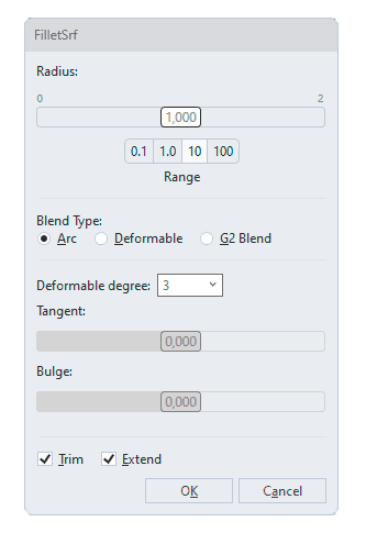 Fillet Surface | RhinoLands Help